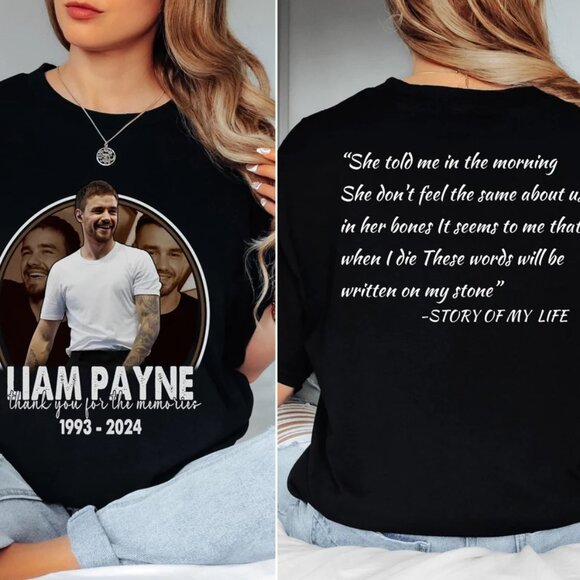 Tops | 2sided Liam Payne Tribute Unisex Shirt In Memory Of Liam Payne ...